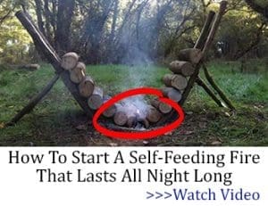 How To Make A Self Feeding Fire - Self Sufficient Projects