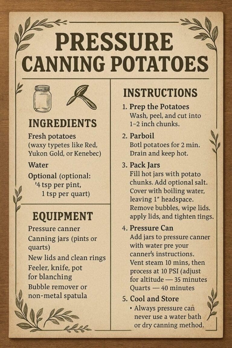 Canning Potatoes: A Self-Reliant Staple for Your Pantry - Self ...